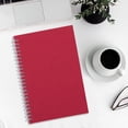 1-Pack A5 Spiral Notebook, Lined Journal with Faux Leather Grain Cover ...