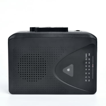 GPX Cassette Player with AM/FM Radio, CAS337B, Black/Red - Walmart.com