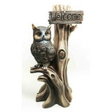YTC SUMMIT Bouncer Perching Night Owl Welcome Sign Statue With Solar ...