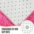 Noahas Hot Pink Fuzzy Rug, 3'x5', Shaggy Bedroom Carpet for Kids Room ...