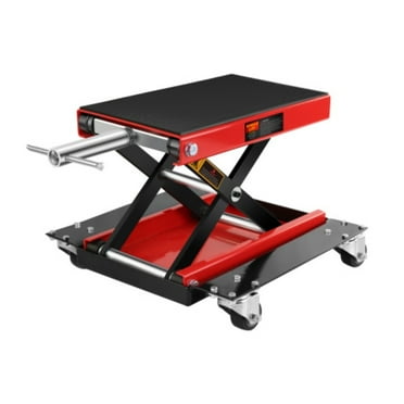 Black Widow Hydraulic Motorcycle Scissor Lift with Casters - Walmart.com