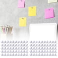 Plastic Flat Head Pushpins, Loetky Clear Thumb Tacks, Practical Set ...