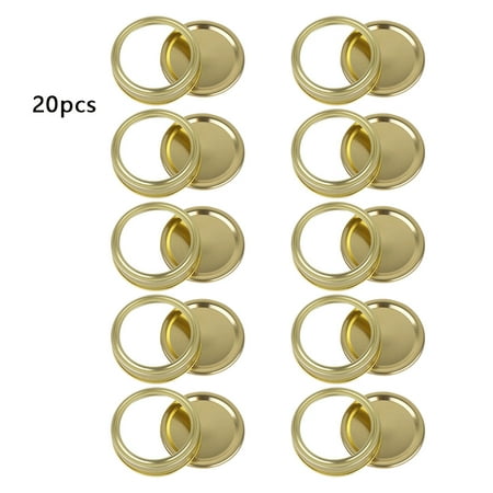 20Pcs 86mm Wide Mouth Split-Type Sealing Jars Lids Canning Caps Leak ...