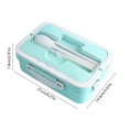 Insulated Compartmentalized Lunch Box with Built-In Cutlery and Phone ...