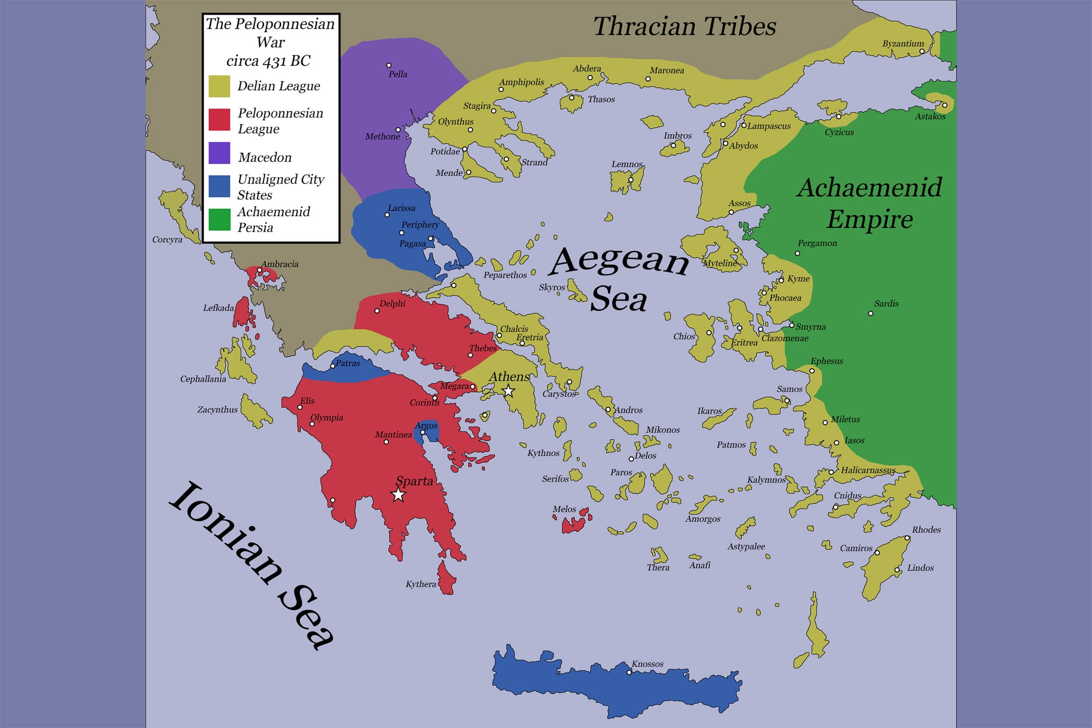 24x36 gallery poster, Map of Greece at the beginning of the ...