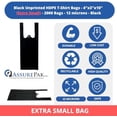 Extra Small Duty Black Unprinted HDPE Plastic Bags for Retail ...