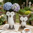 Iron Owl Planter Flower Pots Featuring Rustproof Coating for ...