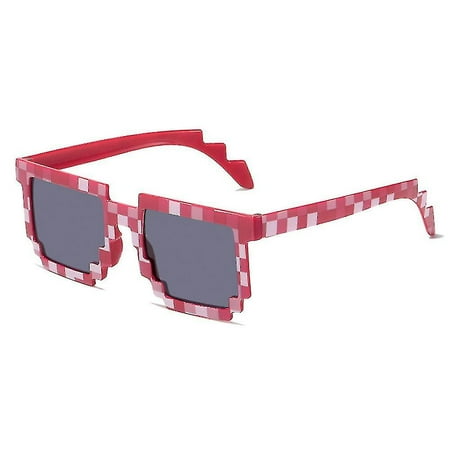 Kids Minecraft Mosaic Glasses Funny Pixel Glasses Eyeglasses Party ...