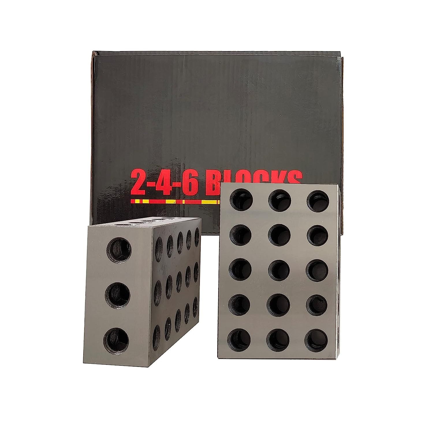 2-4-6 Blocks Matched Pair (2 Each), Hardened Steel RC 55-62, 23 Holes ...