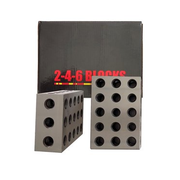 WEN 25 x 50 x 75 mm Steel-Hardened Metric Precision 123 Blocks, Two ...