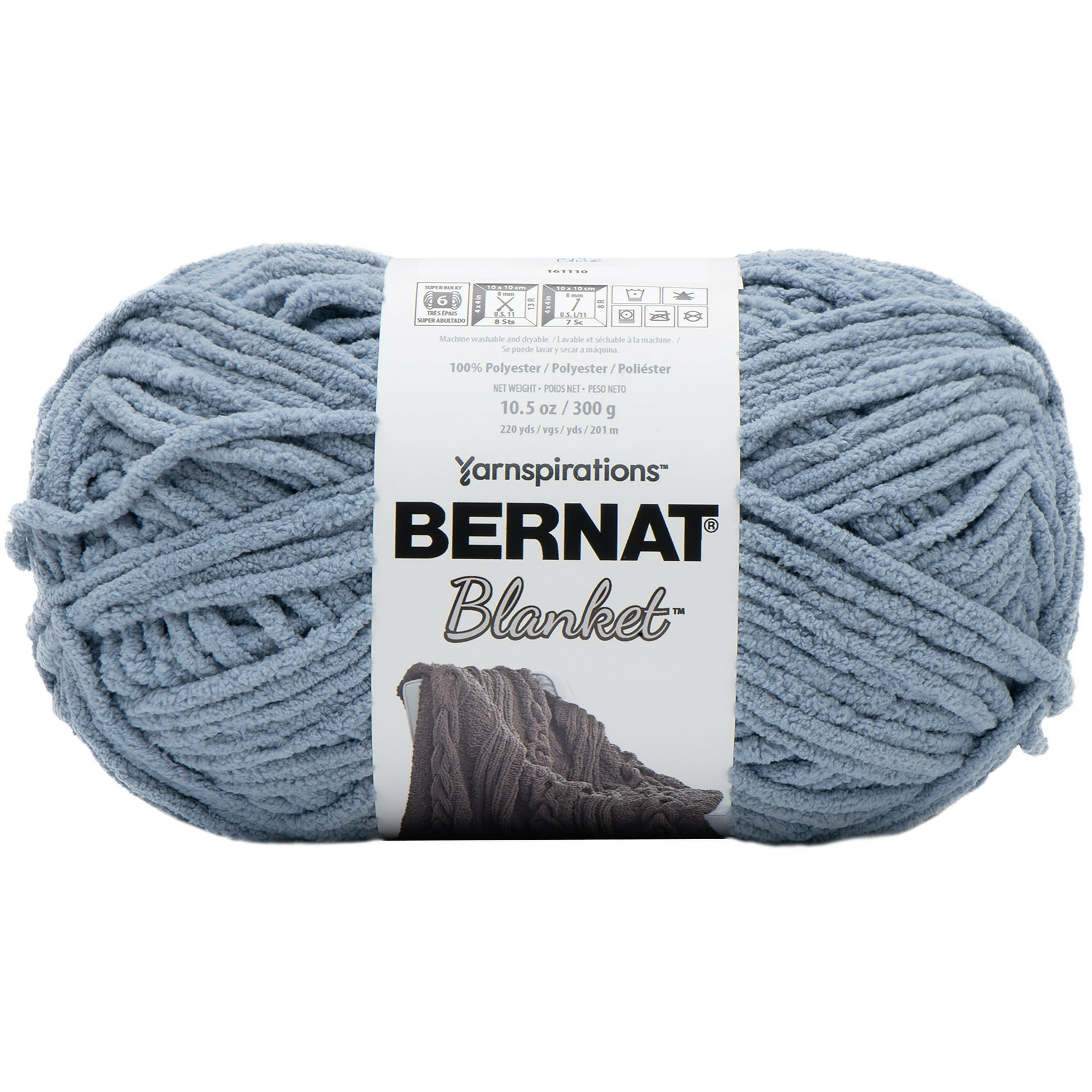 Click here for Bernat Blanket #6 Super Bulky Polyester Yarn  Gray... prices