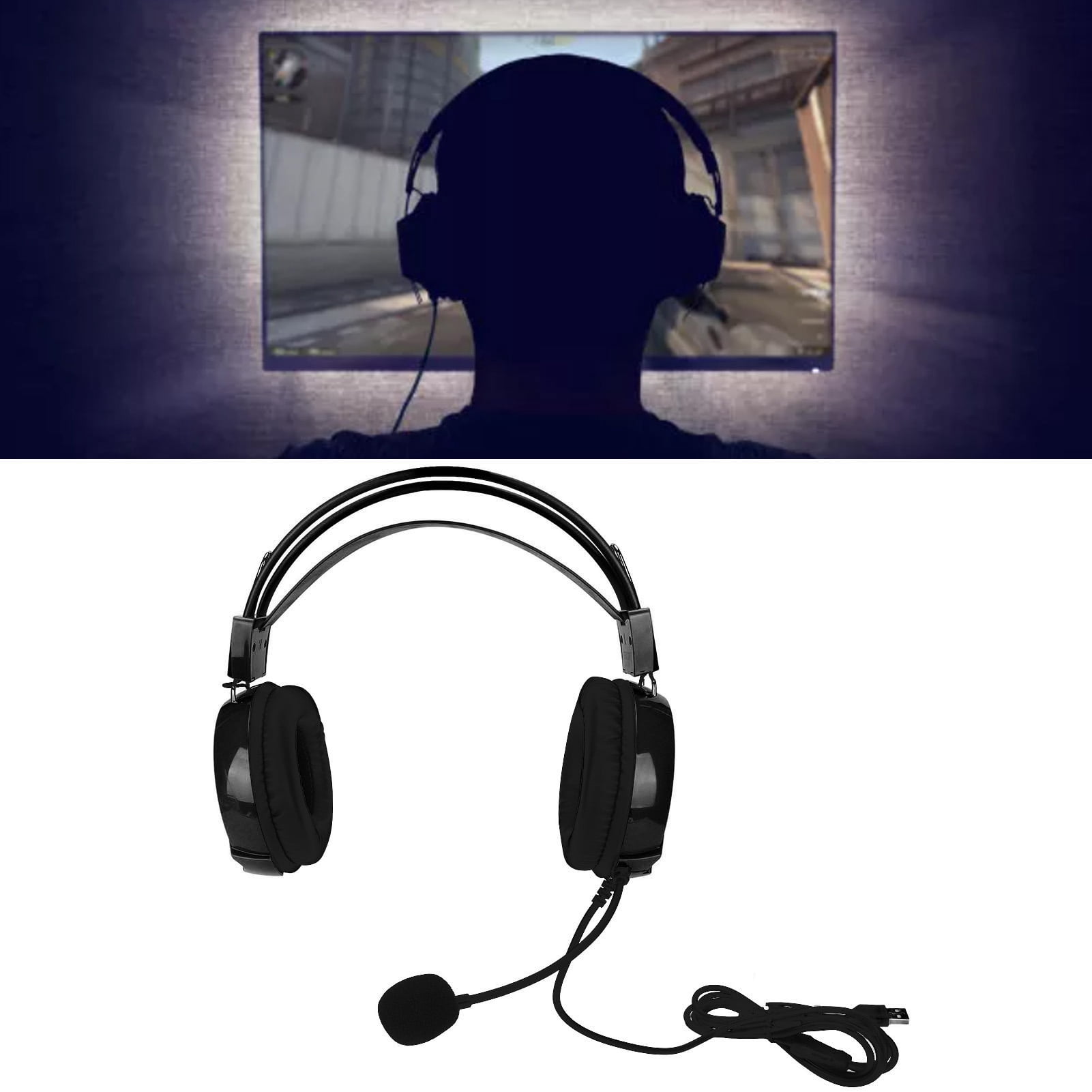 Powerful Sound, Omnidirectional Microphone, Comfortable Gaming Headset ...