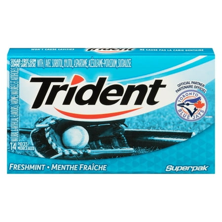 Trident Freshmint Sugar Free Gum, 14 Pieces, 14 count - Walmart.ca