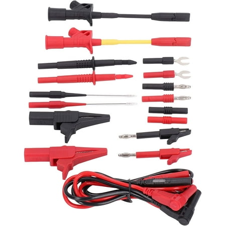 Multi Meter Test Lead Kit Crocodile Clip Banana Plug Piercing Probe ...