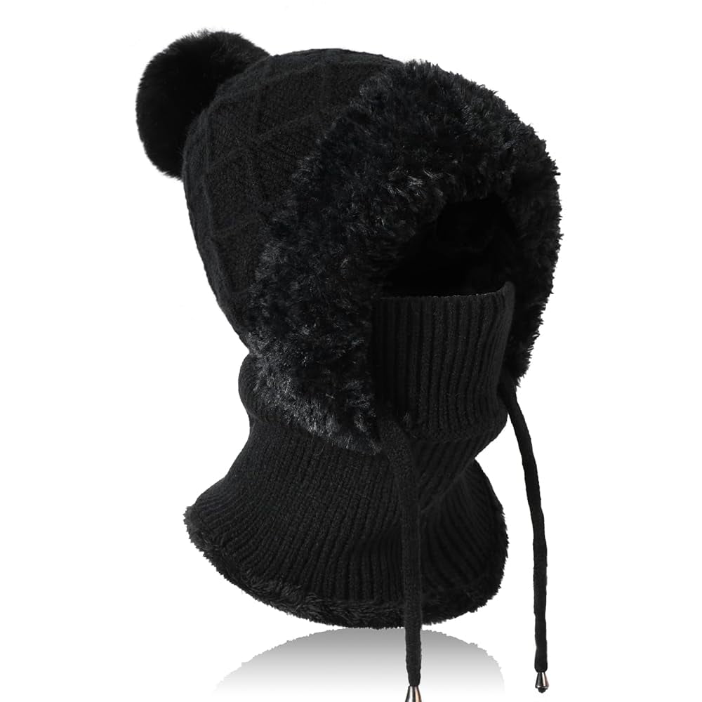 Click here for Qkurt Winter Warm Knitted Cap With Neck Warmer For... prices
