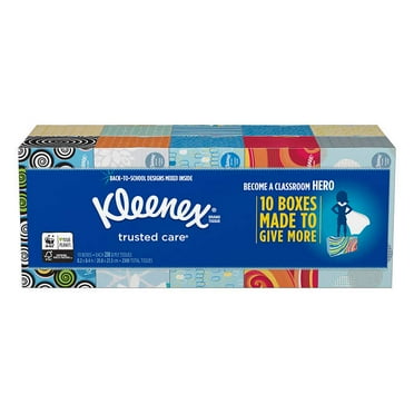 Kleenex Trusted Care Facial Tissue, 2-ply, 230-count, 10-pack - Walmart.com