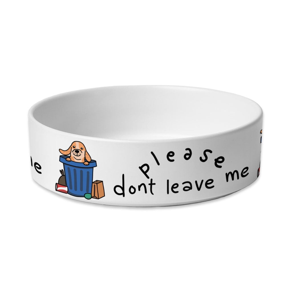 Cartoon Dog Pet Bowl - Dog Print Dog Bowl - Animal Print Pet Food Bowl ...