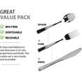 Plastic Cutlery Silverware Extra Heavyweight Disposable Flatware, Full ...
