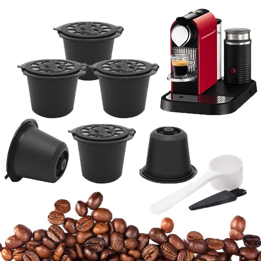 6-Pack Reusable Coffee Filters with Coffee Scoop, Refillable Coffee Pod ...