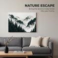 XaaKee Canvas Prints Wall Art Mountain Slopes Mystical Misty Forest ...