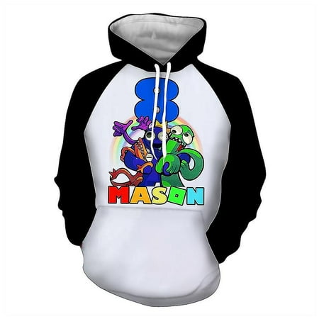 Men Roblox Rainbow Friends Print Hooded Sweatshirt Hoodies Top ...
