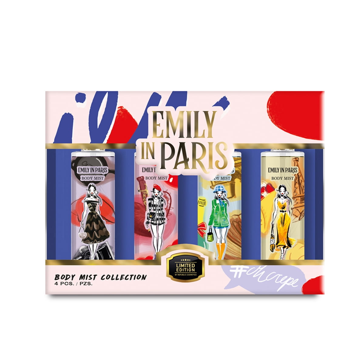 Emily In Paris - Set 4 Body Mist Collection | Walmart en línea