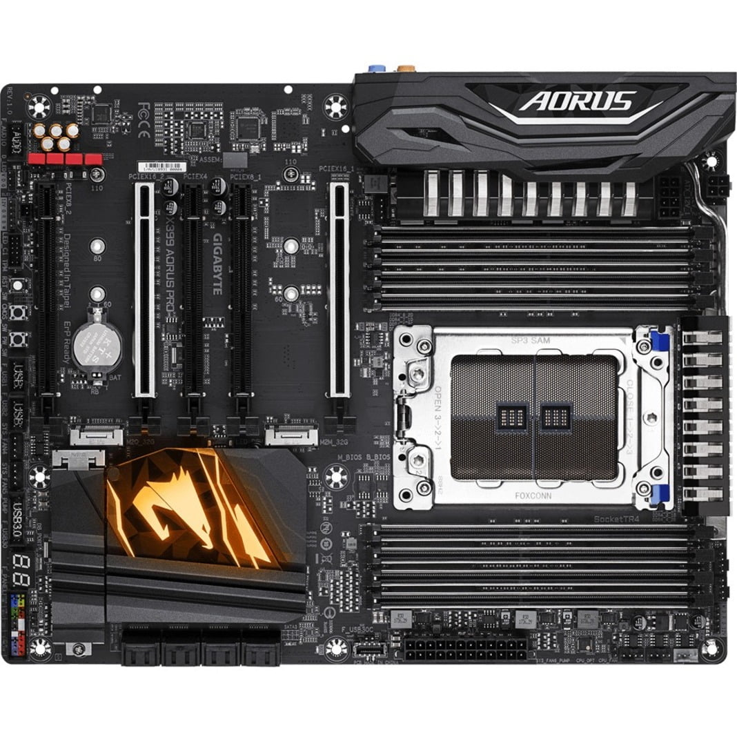 Aorus Ultra Durable X399 AORUS PRO Desktop Motherboard, AMD Chipset ...