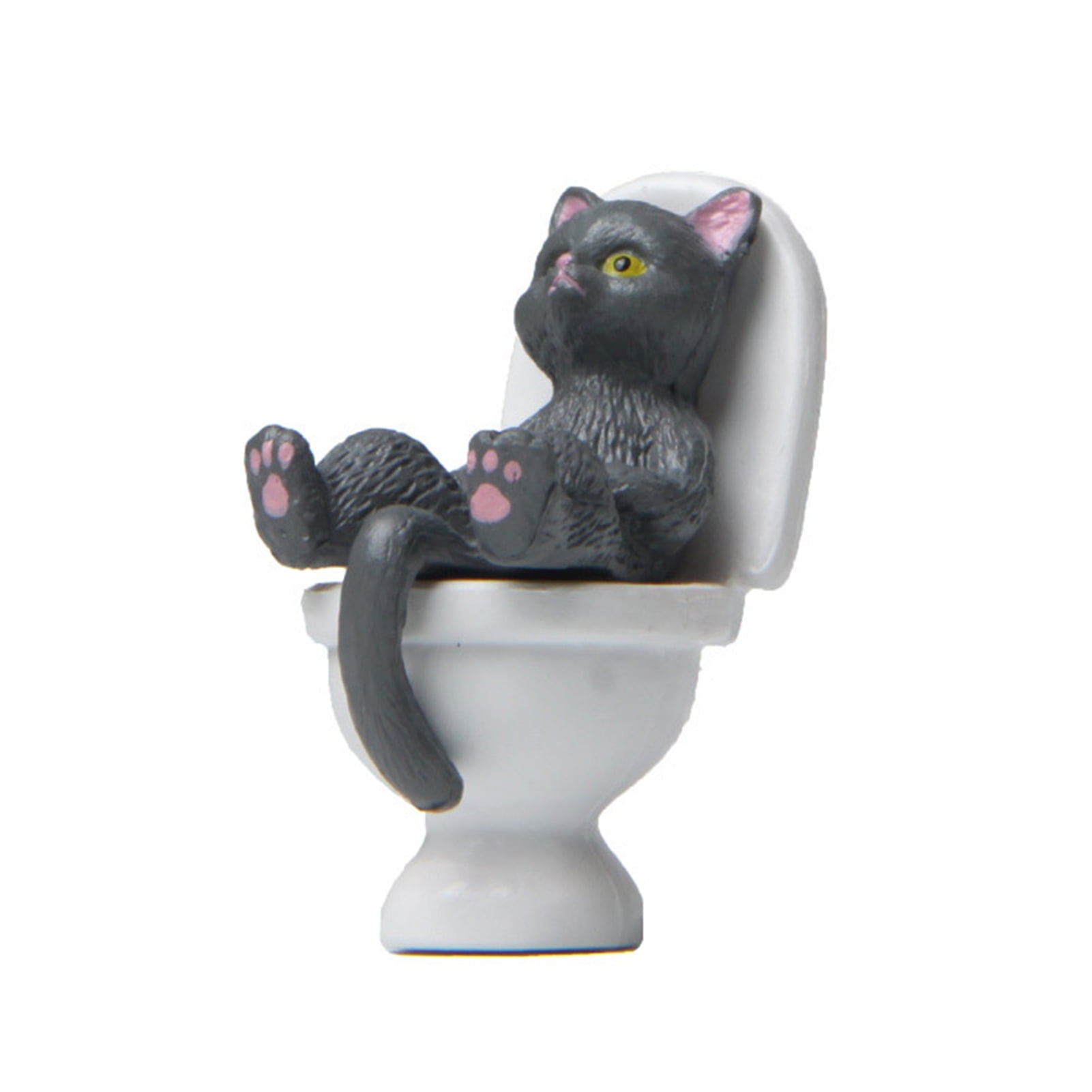 COOLL Funny Cat Figurine Spiritual Consolation PVC Vivid Appearance ...