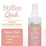 Aleene’s Stiffen-Quik Fabric Stiffener Spray, 8 Fl oz, Clear-Drying ...