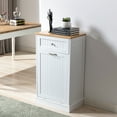 Yaoping Kitchen Trash Cabinet, Tilt Out Storage Can, 20.5" L x 13" W x ...