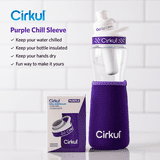 Cirkul Chill Sleeve & Comfort-Grip Lid for 22oz Bottle, Purple ...