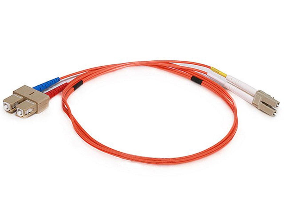 Monoprice OM1 Fiber Optic Cable - LC/SC, UL, 62.5/125 Type, Multi-Mode ...