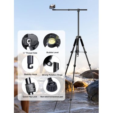 iPhone Tripod for Overhead Video Recording [Heavy Duty & Ultra-Stable ...