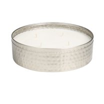 CosmoLiving by Cosmopolitan Silver Metal Sweet Bamboo Scented Wide ...