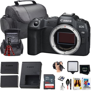 Canon EOS R7 Mirrorless Camera (Body Only) + 128 GB Memory + Tripod ...