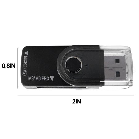 2 Acuvar USB 2.0 SD, MS Pro, MMC, SDHC, MicroSD, DV Card Readers ...