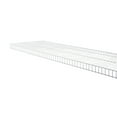 Rubbermaid 3' x 12" Steel White Linen Shelf Kit. Holds up to 10 lbs ...