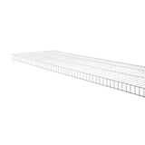Rubbermaid 3' x 12" Steel White Linen Shelf Kit. Holds up to 10 lbs ...
