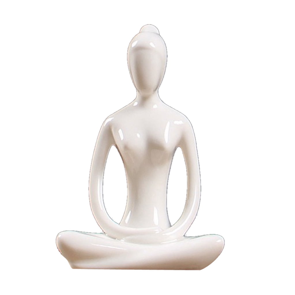 Click here for Dolity Ceramic Yoga Figure Ornament Statue Sculptu... prices