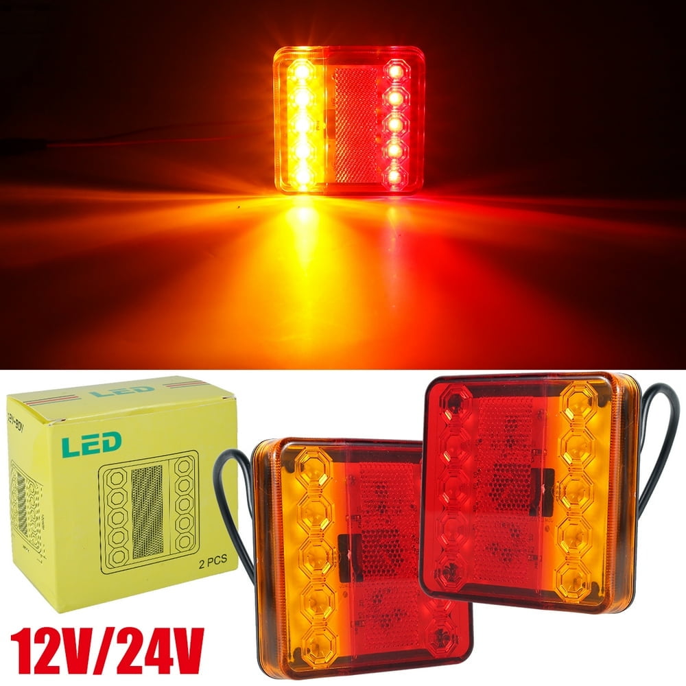 Click here for Eimeli 2pcs 12/ 24v Led Trailer Lights Rear Tail L... prices
