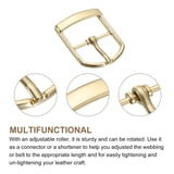 Uxcell 4Pack 0.98" Single Prong Belt Buckle Oval Center Bar Buckles for ...