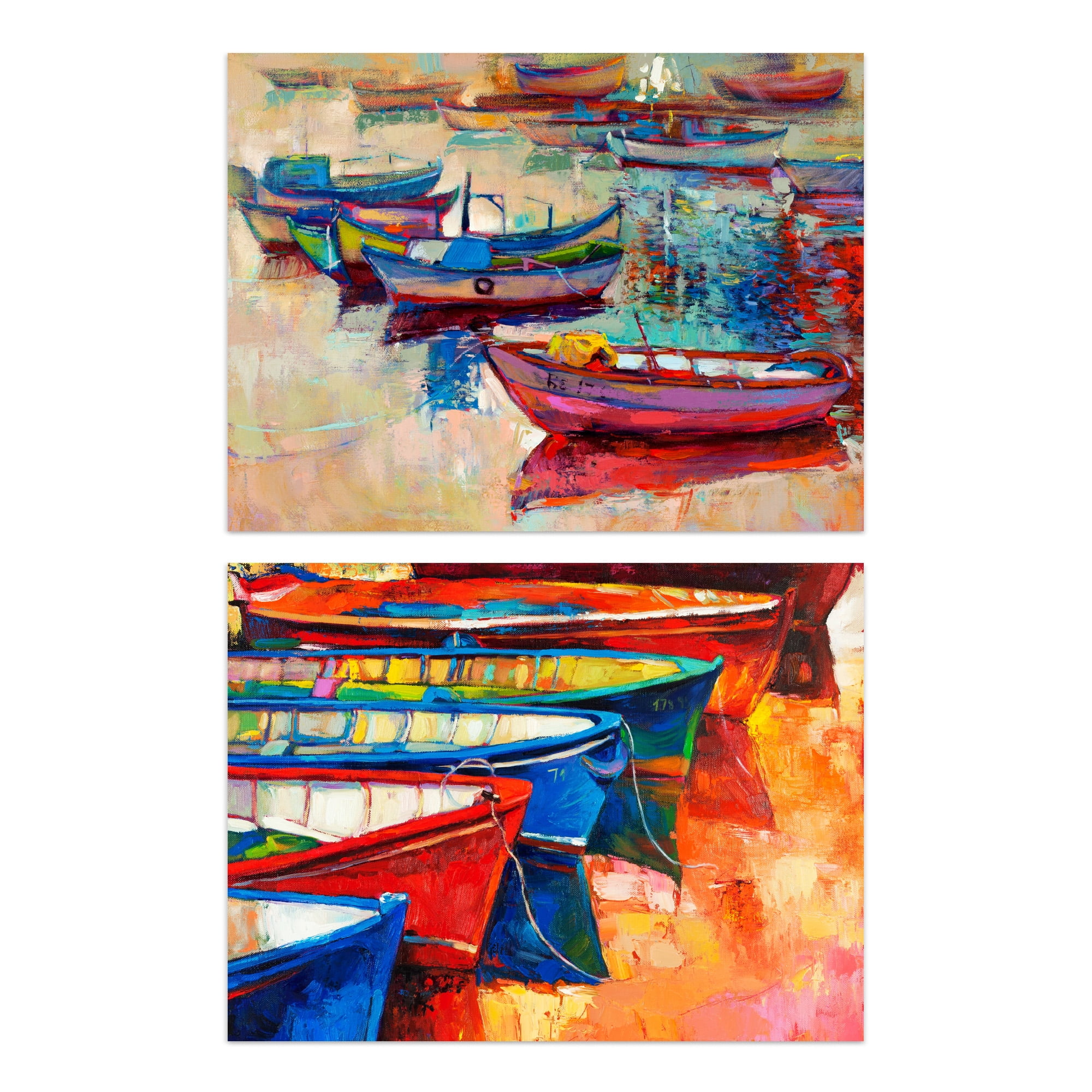 Vietnam Fisherman Rowing Boats Set Of 2 Unframed Wall Art Prints ...