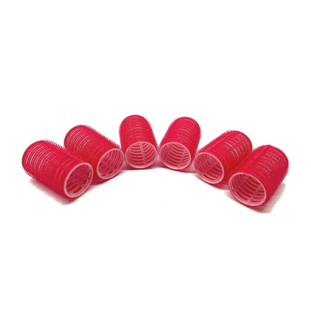 PRO WAVES 1-1/2” Self Grip Hair Rollers Red - 6 Count - - | Walmart Canada