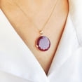 Natural Ruby Pendant, 14K Solid Yellow Gold Ruby Pendant, July ...