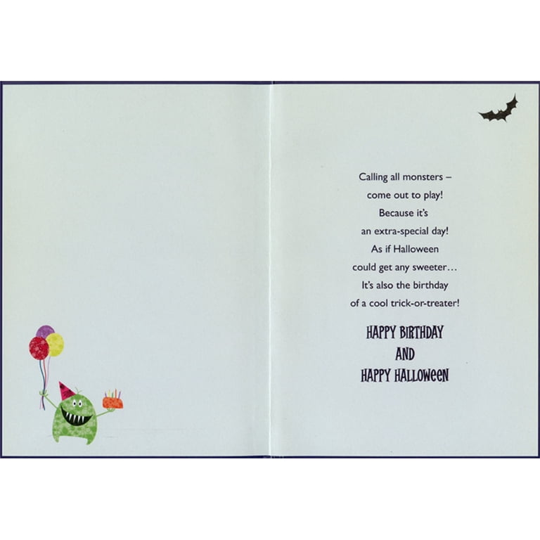 Halloween Happy Birthday Cards
