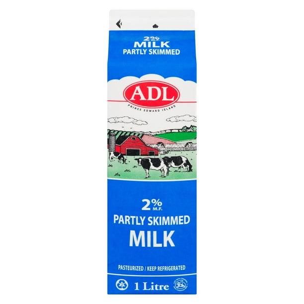 ADL 2% Milk, ADL 2% Milk Carton 1L - Walmart.ca