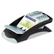 TELINDEX Desk Address Card File Holds 500 4 1/8 x 2 7/8 Cards, Graphite ...