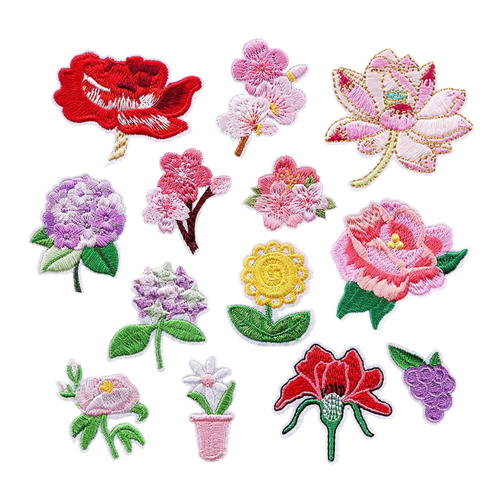 Click here for Unbranded 13 Pcs Iron On Patches Flower Appliques... prices