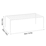 Mimifly Kitchen Cupboard Organizer Shelf, 15.8x7.9x5.9 inch, 2 Pack ...