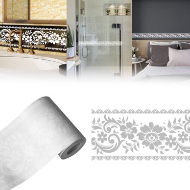 EEEkit Elegant Floral Molding Self Adhesive 3D PVC Wallpaper Border ...